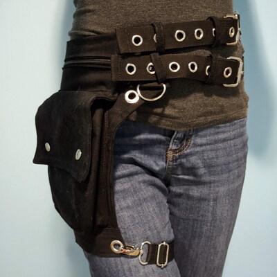 Utility Belt With REMOVABLE Leg Strap on the Thigh, and Belt Buckle ...