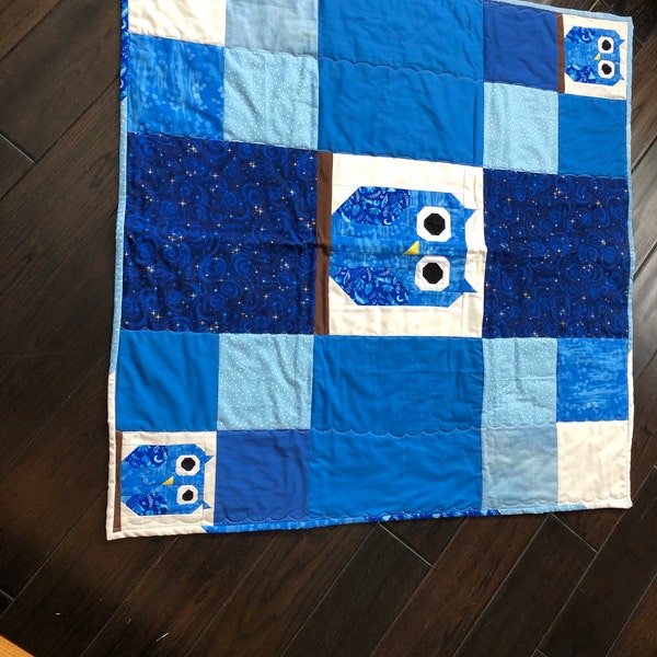 Classic Cute Owl Quilt Block Pattern Bird Animal PDF -includes Instructions for 6 Inch, 12 Inch ...