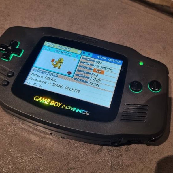 Custom Gameboy Advance - Team Rocket Edition / Backlit Screen / on ...