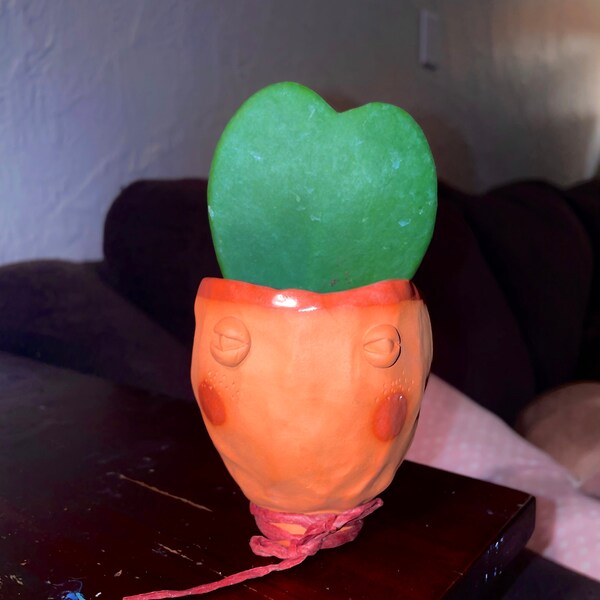 Red Face / Handmade Ceramic Vase / Ceramic Face Vase / Funny Vase ...