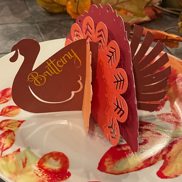 3D Turkey Centerpiece, Thanksgiving Turkey Centerpiece Table Decor ...