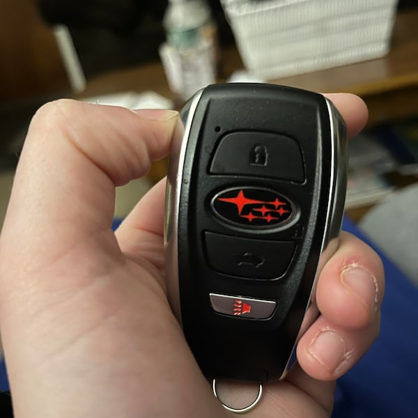 Set of 2 Key Fob Emblem Overlay Decals - Precision Cut - Any Colors ...