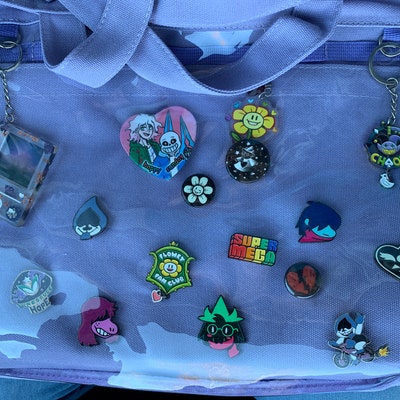 Undertale Flowey 1.5 Doubled Sided Acrylic Charm Keychain or Cell Phone ...