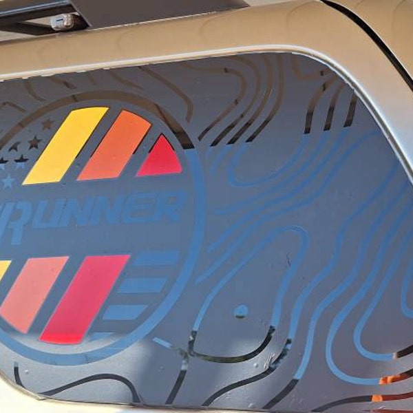 4runner Side Window Decals. American Flag With German Shepherd Dog Head ...