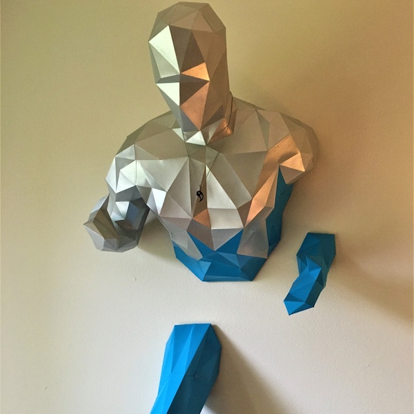 Running Man Papercraft Trophy, Printable 3D Puzzle, Papercraft Pdf ...