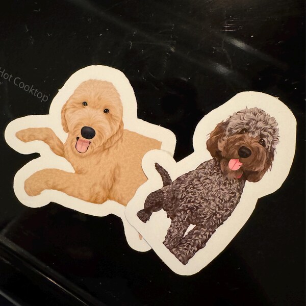Personalized Dog Stickers Hand Drawn Custom Pet Sticker, Custom Dog ...