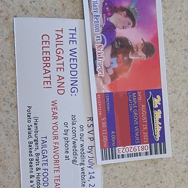 Go Get Wed Ticket Invitation, Nebraska Bridal Shower Invite ...