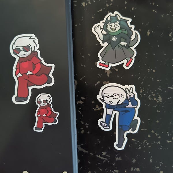 Water-resistant Vinyl Homestuck Character Stickers - Etsy