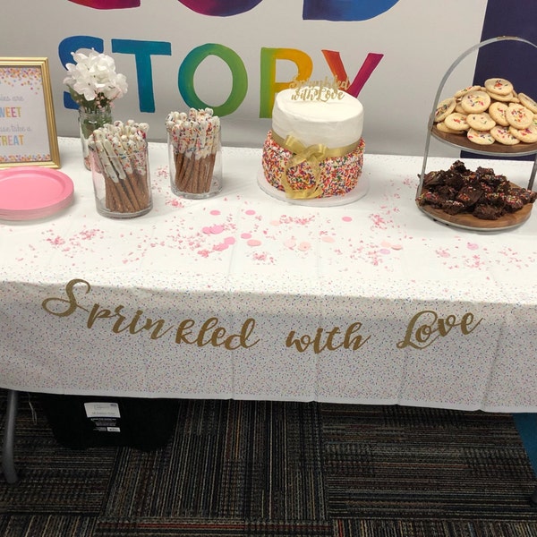 Baby Sprinkle, Sprinkled With Love Banner, Baby Sprinkle Decor, Baby ...