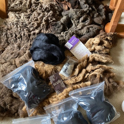Dyed Black Cheviot Top Roving Spinning Fiber 4 Ounces - Etsy