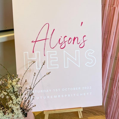 Hens Party Welcome Sign DIGITAL DOWNLOAD - Etsy