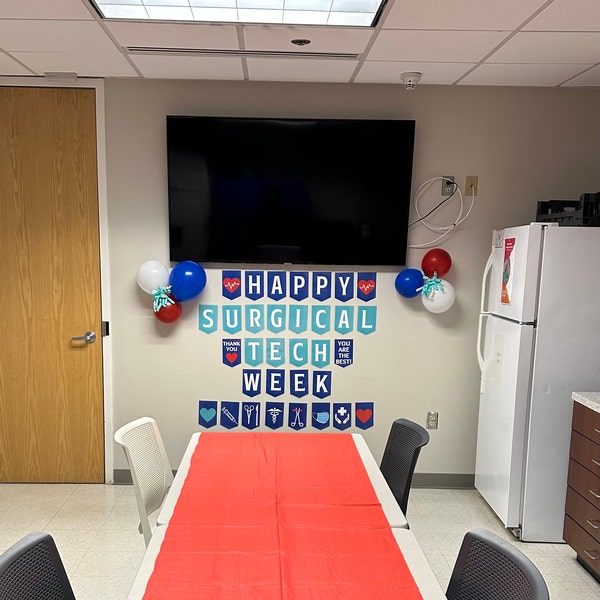 Surgical Scrub Tech Printable Sign, Happy Surgical Scrub Tech Week ...