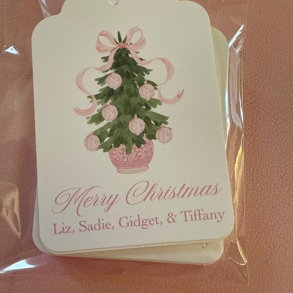 Printed Christmas Cheer Wine Tags, Christmas Party Champagne Gift Tags ...