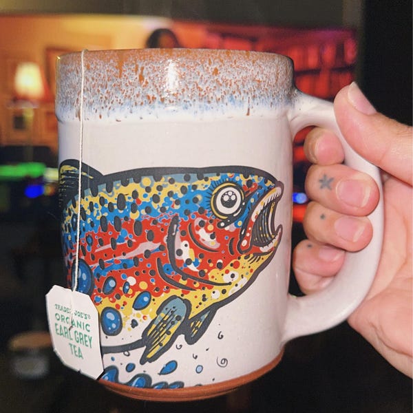 Classic Fishing Lures Mug Handmade With Original Artwork - Etsy