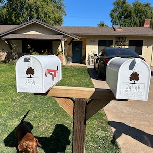 Farmhouse Mailbox Decal Mailbox Decal Monogram Farmyard Mailbox Decal ...