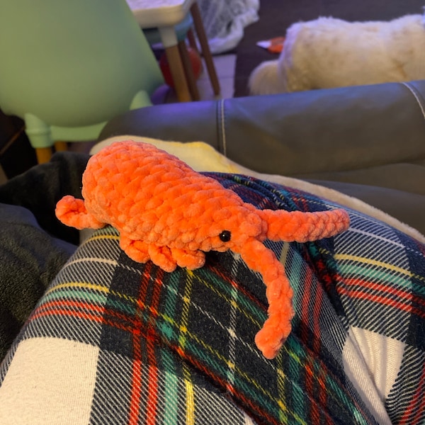 Shrimp Plush - Crochet Amigurumi Stuffed Animal - Etsy