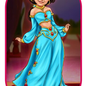 Princess Anna Custom Frozen Cartoon Caricature Drawing - Etsy