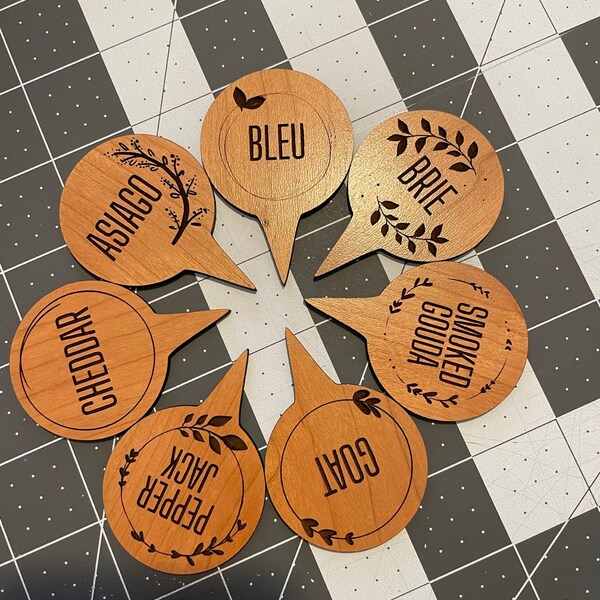 Cheese Markers Design for Laser Cutting - DIGITAL PRODUCT ONLY - Etsy