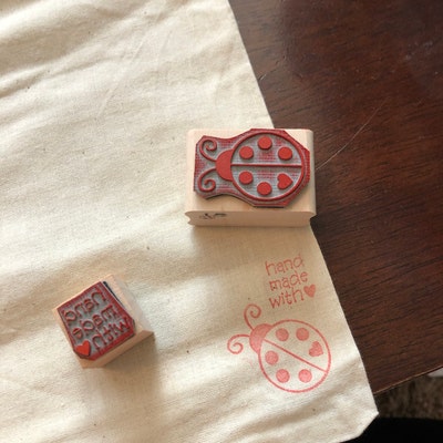 Ladybug Rubber Stamp - Etsy