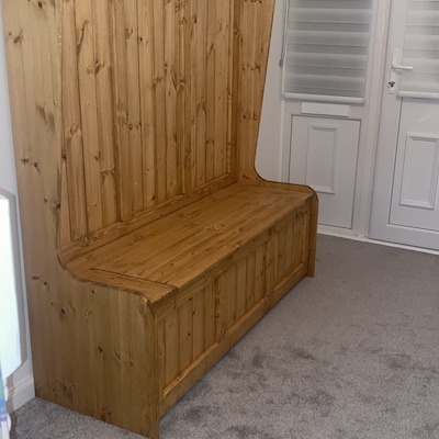 4ft Wide Coat Rack,boot Room, Hallway Bench,monks Bench, Shoe Storage ...