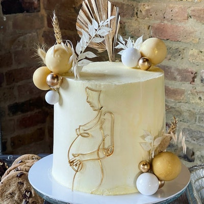 Pregnant Lady Baby Shower Cake Topper Baby Shower Ideas Decorations ...