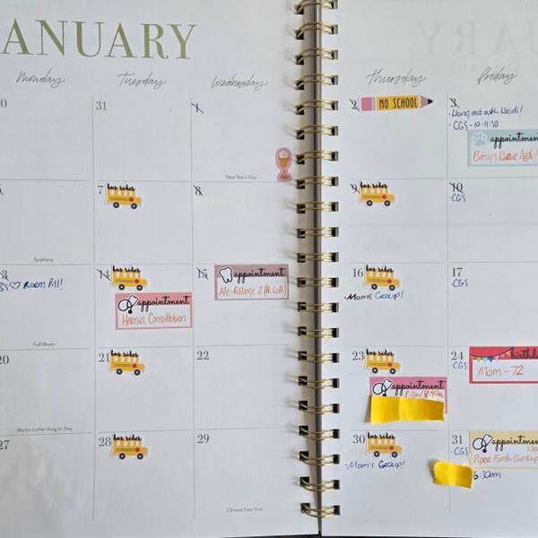 Set of 6 Monthly Budget Planner Stickers - Erin Condren - Happy Planner ...