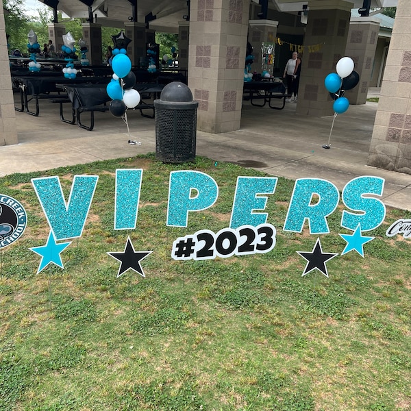 Personalized Graduation Yard Sign Letters 18", Custom Graduation Yard ...