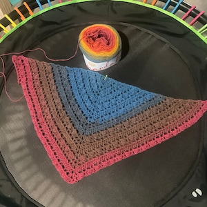 Colorful Cables Throw - Etsy