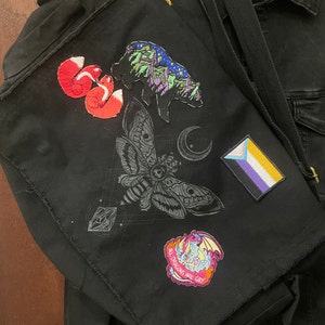 Transgender Flag Embroidered Patch LGBT Trans Pride Hook and Loop, Iron ...