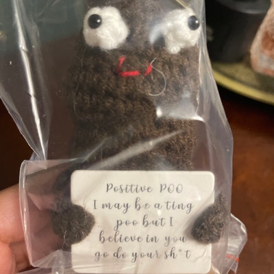 Unique Funny Gift Crochet Poo Plushy Desk Decor-tiny Crochet Decoration ...