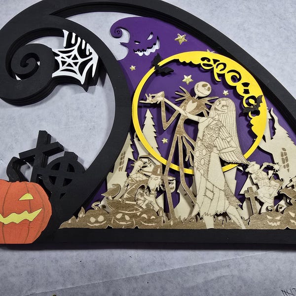 Multilayer Horror Knife Standing Laser Cut File Svg ,movie Horror Scene ...