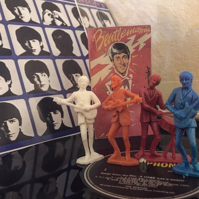 Beatles Plastic Figures/vintage Beatles Plastic Toy Collectable ...