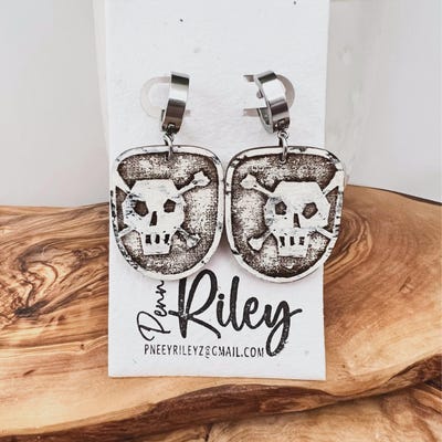 10 Designs Western Rodeo Cowboy Earring Files Engraved Earring Laser ...