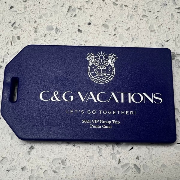 Bulk 10 Pack - Custom Luggage Tags - Add Your Logo, QR or Image ...