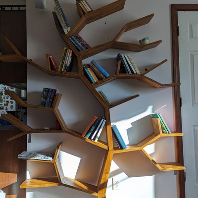 Tree Branch Wall Bookcases , Tree Bookshelves, Unique Rustic, Book ...