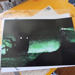 Raven Ghost, Small Art Print, Wall Art for Home, Creepy Gift Ideas ...