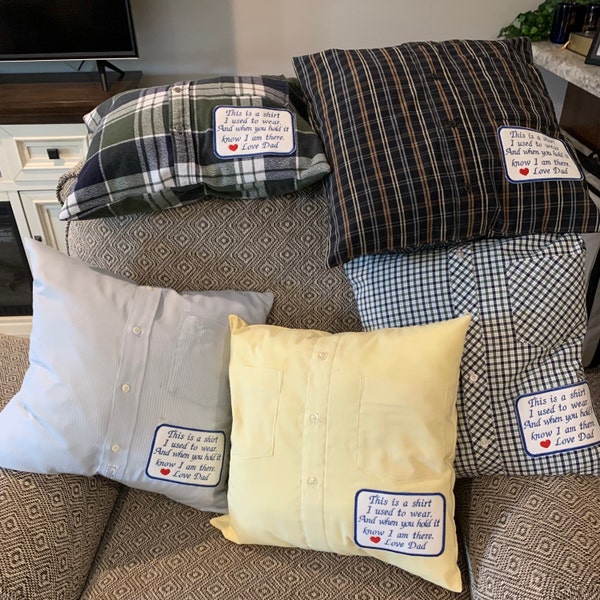 Personalised Memory Embroidery Bereavement Patch for a Memory Pillow ...