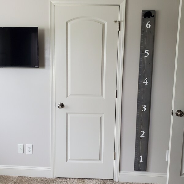 Growth Chart Ruler 3D | Playroom Decor | Wall Ruler | Personalized Wood ...