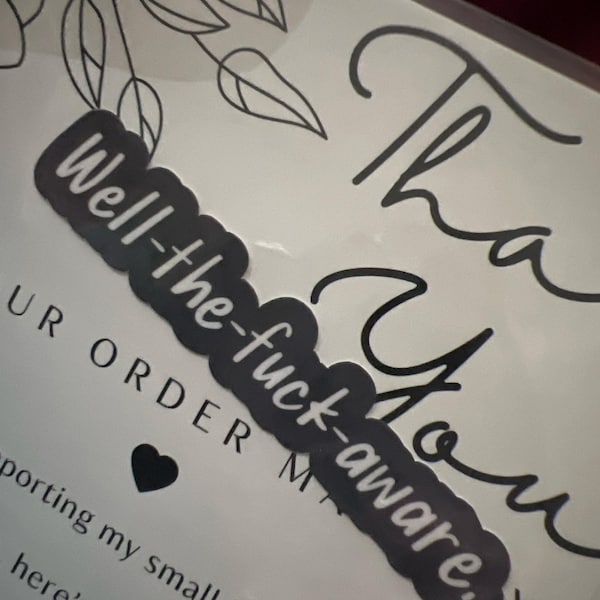 Well the F*ck Aware Sticker - Etsy