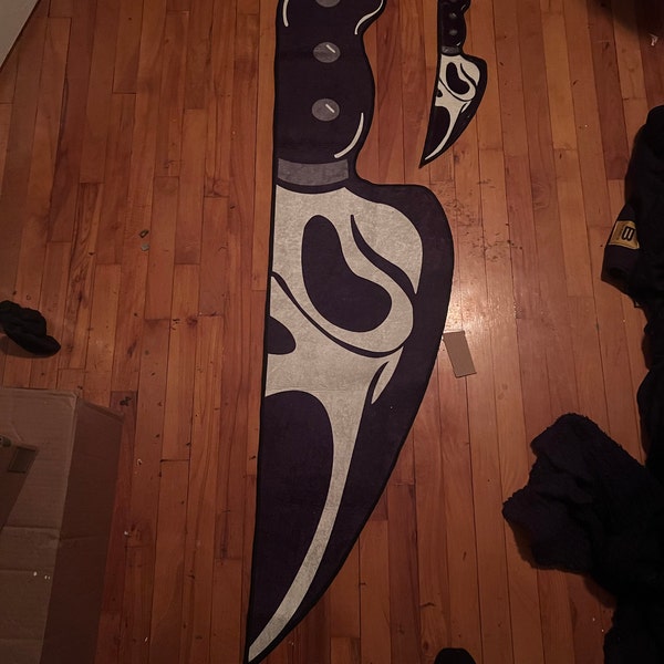 Scream Knife Rug: Horror Movie Ghost Face Kitchen Mat - Etsy