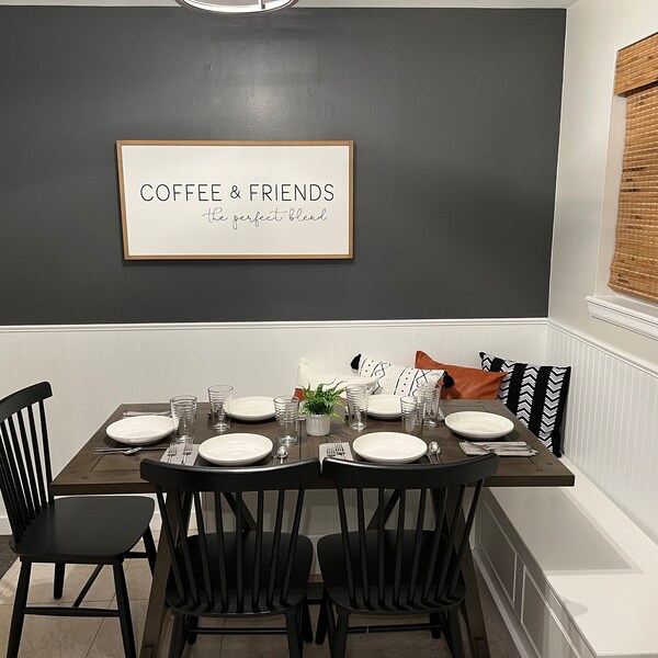 Coffee Sign | Coffee & Friends the Perfect Blend | Wood Signs | Coffee ...