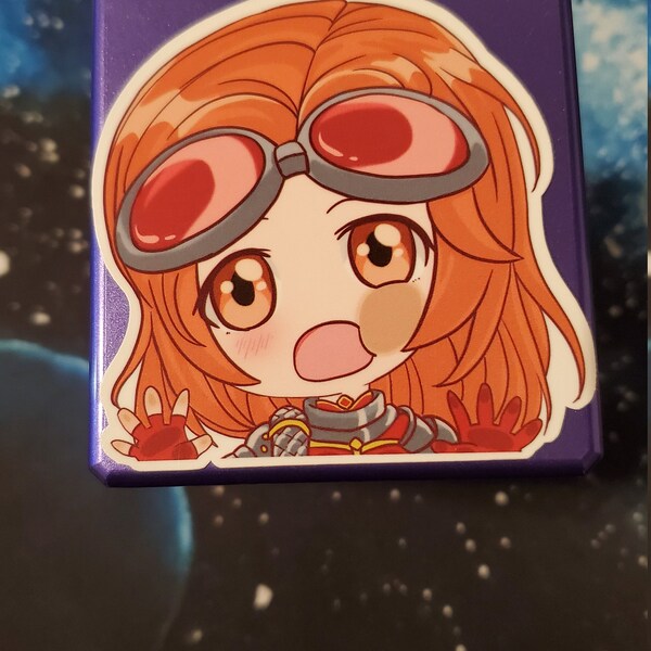Chibi Chandra Peeker Sticker Laptops, Journals, Deckboxes and More ...