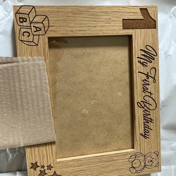 My First Birthday Photo Frame 1st Keepsake Gift - Etsy