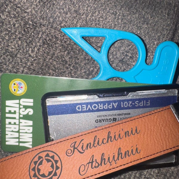 Navajo Clan Key Chain/wristlet With Personalization - Etsy