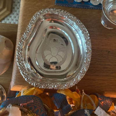 925 Silver Gomatha/ Cow & Calf Silver Gift Items Silver Pooja Items for ...