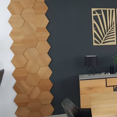 Wooden Triangles Wood Panels wooden Interior Decorative Slats Wall ...