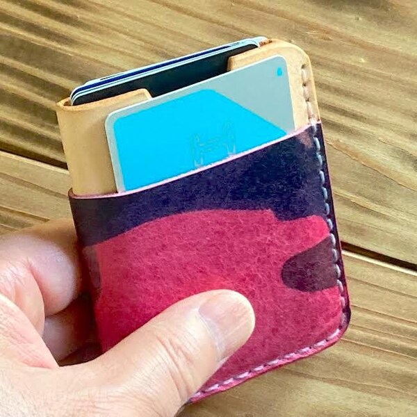 Stitchless Wallet Pattern, Leather Wallet Template, Cardholder Pattern ...
