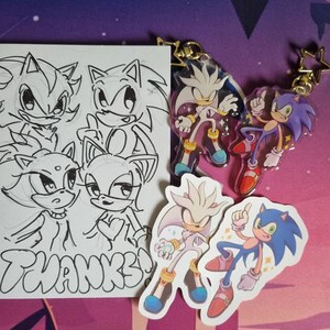 Sonic 3 Acrylic Charms/keychains - Etsy