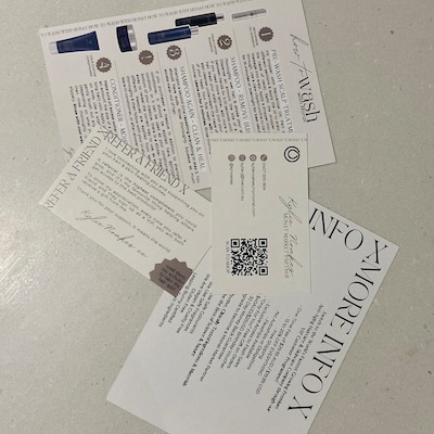 Pink & White Monat Business Card Personalised Monat Business - Etsy