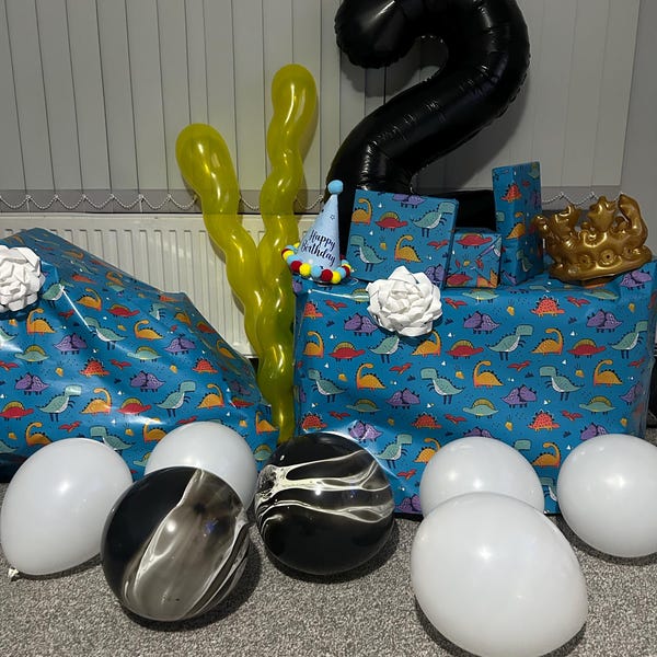 Large Spiral Balloons Curly Balons Twisted Wavy Long Balloons Birthday ...